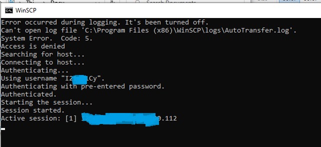 Not Able To Transfer File Automatically With Batch File Script Support Forum Winscp